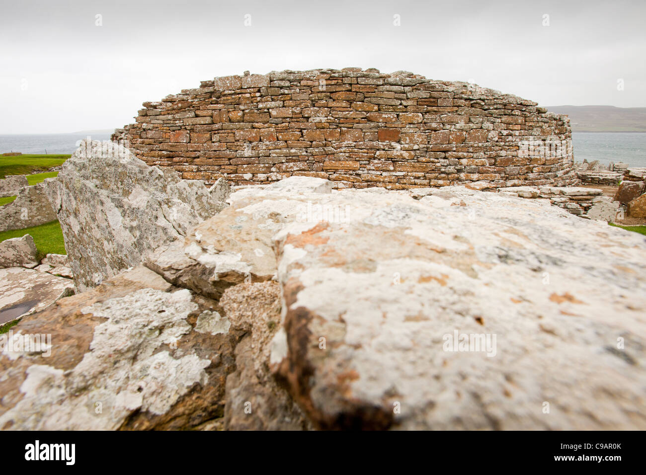 The Broch of Gurness is the best preserved Broch in Orkney, on mainland ...