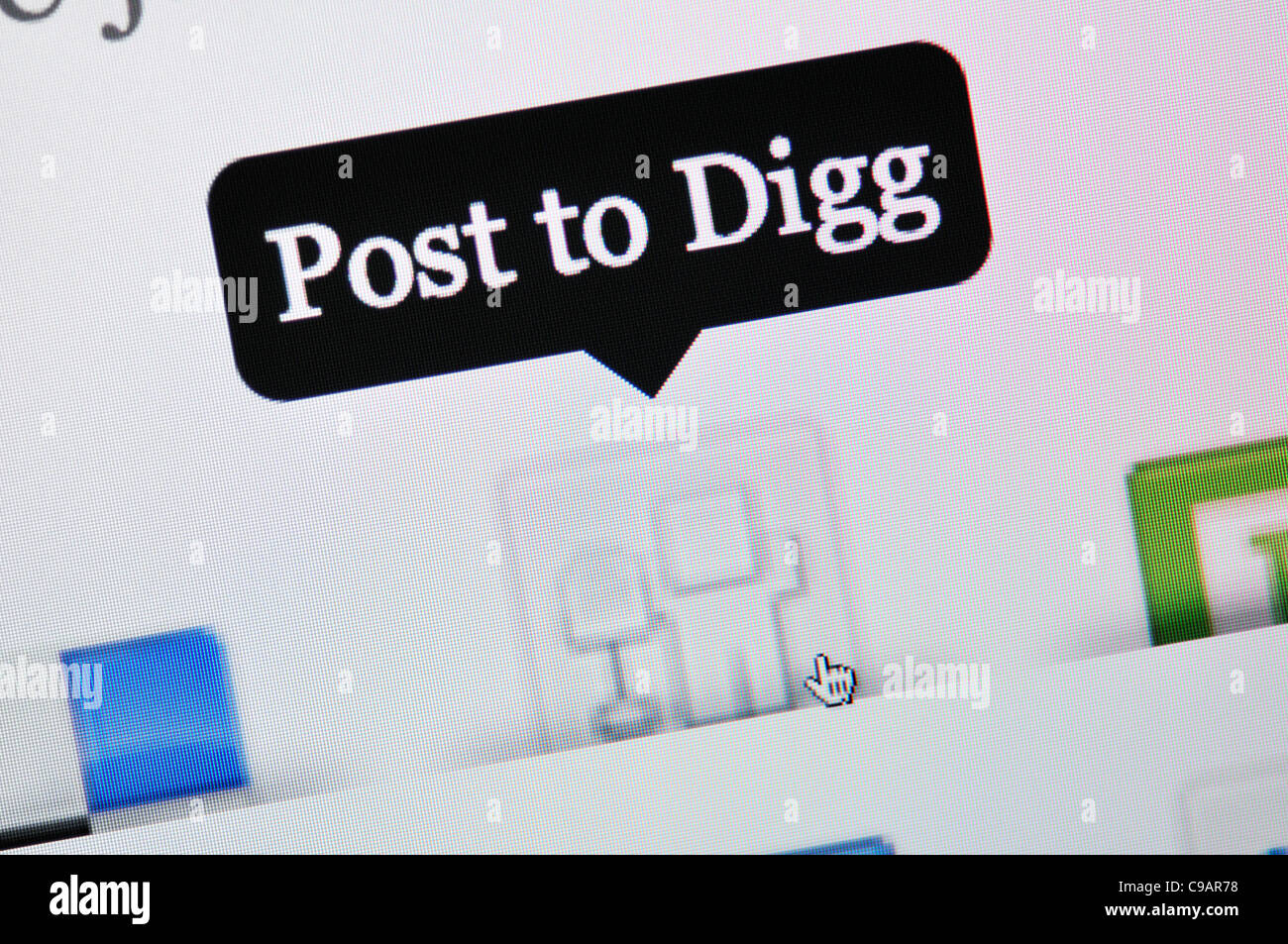 Digg social news website Stock Photo - Alamy