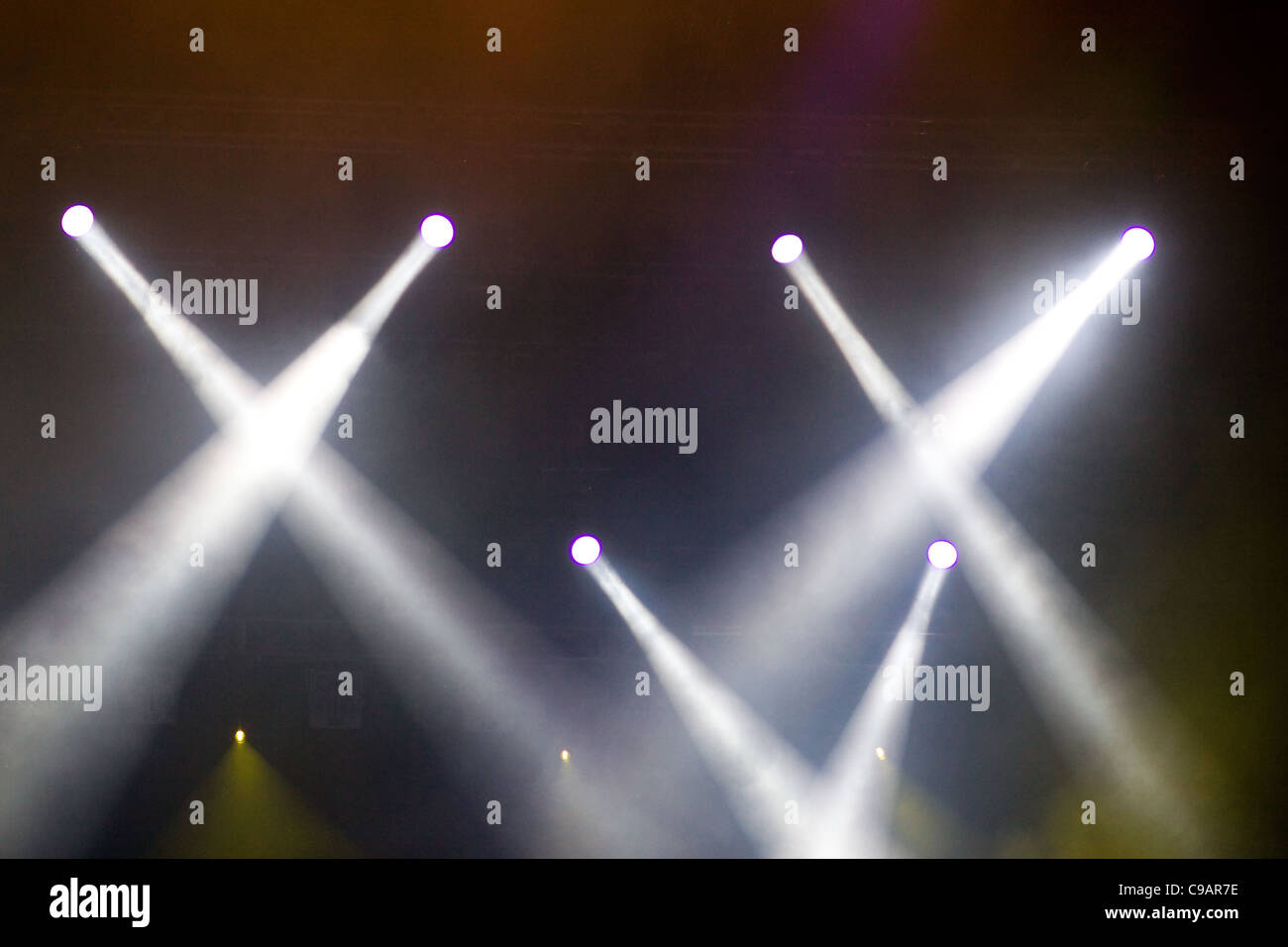 Scene light on black background Stock Photo - Alamy