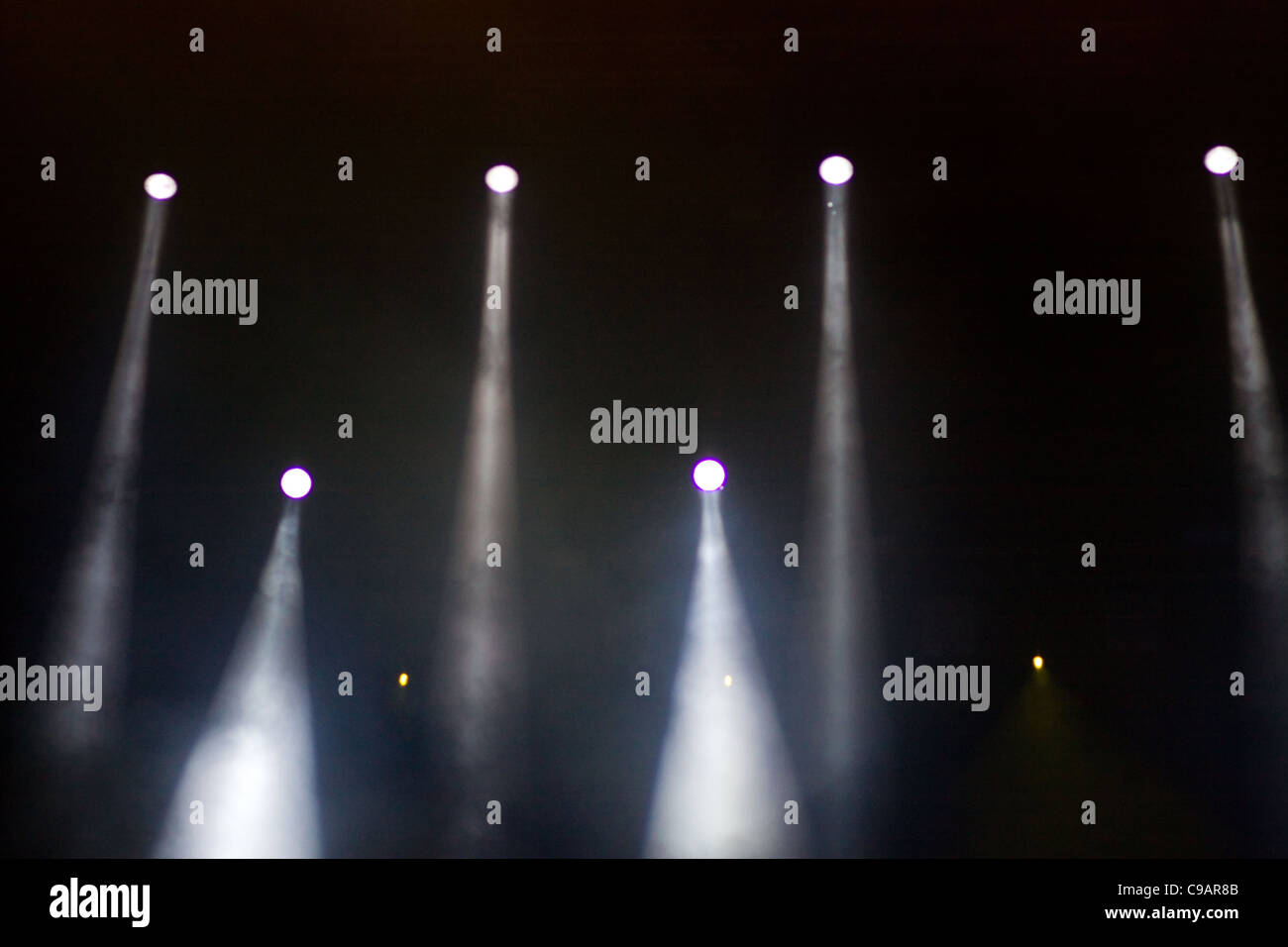 Scene light on black background Stock Photo - Alamy