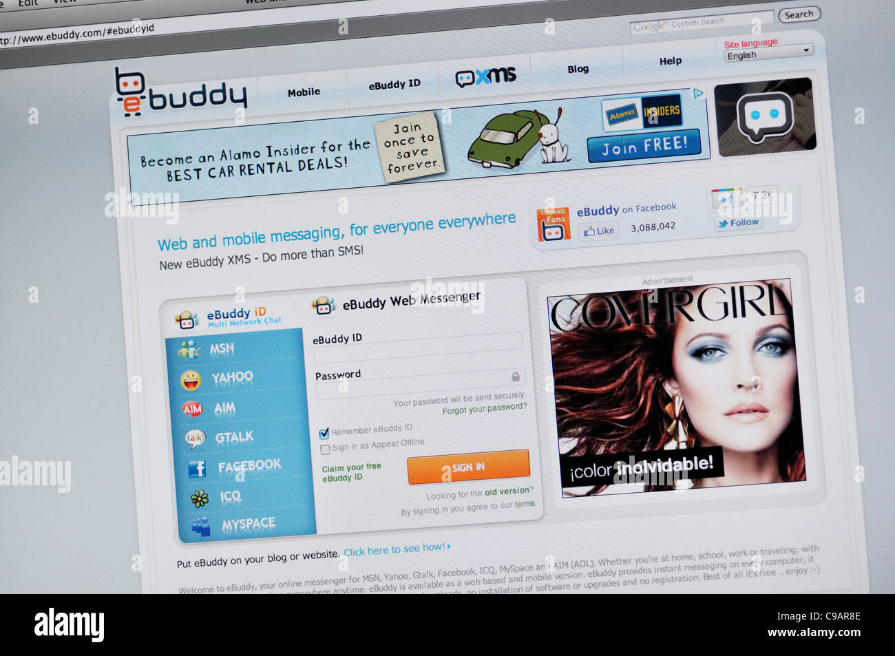 Buddy website - online apps Stock Photo - Alamy