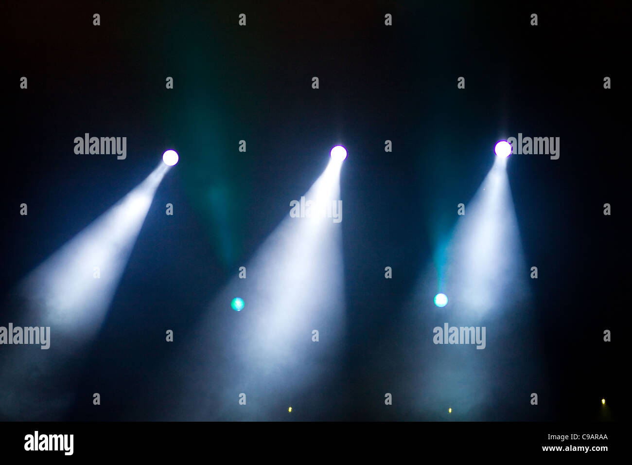Scene light on black background Stock Photo - Alamy