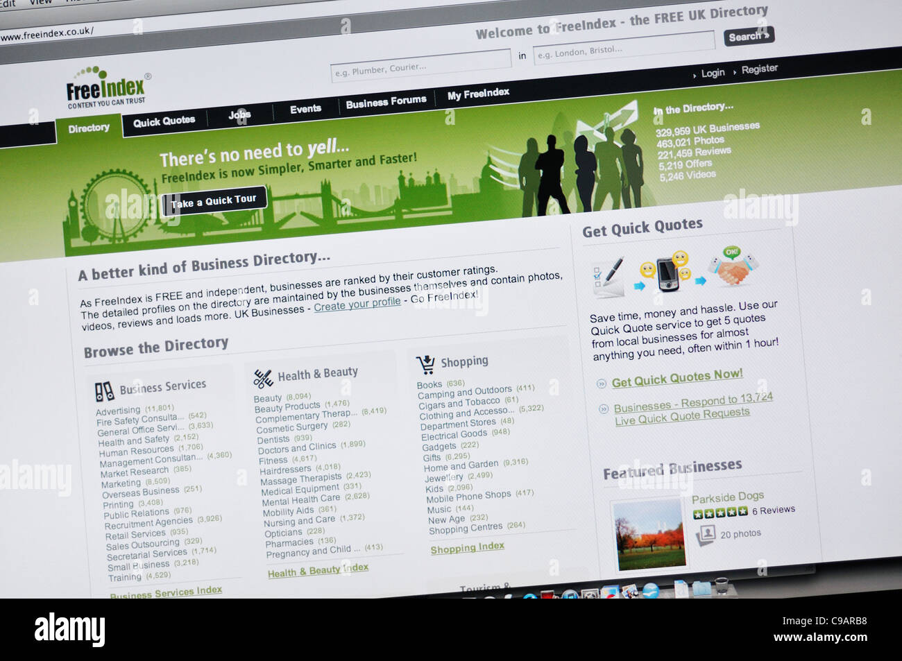 Freeindex hi-res stock photography and images - Alamy