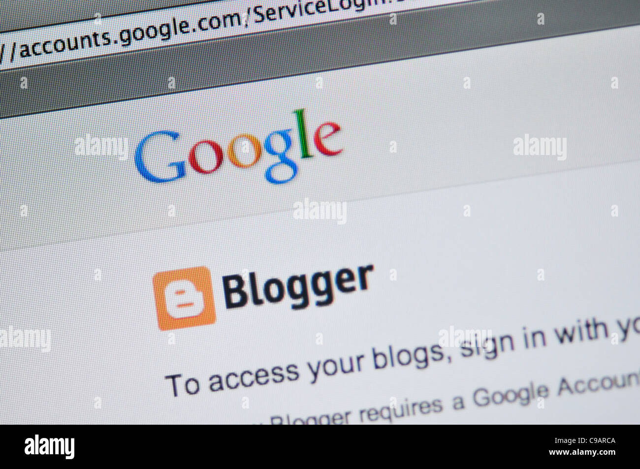 Google blogger hi-res stock photography and images - Alamy