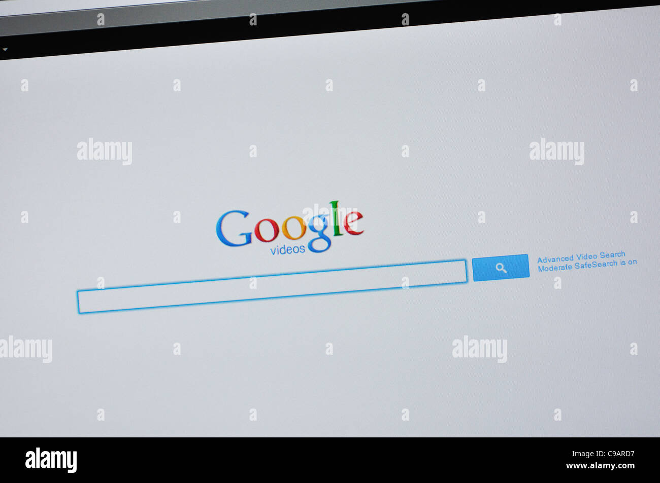 Google videos website Stock Photo - Alamy