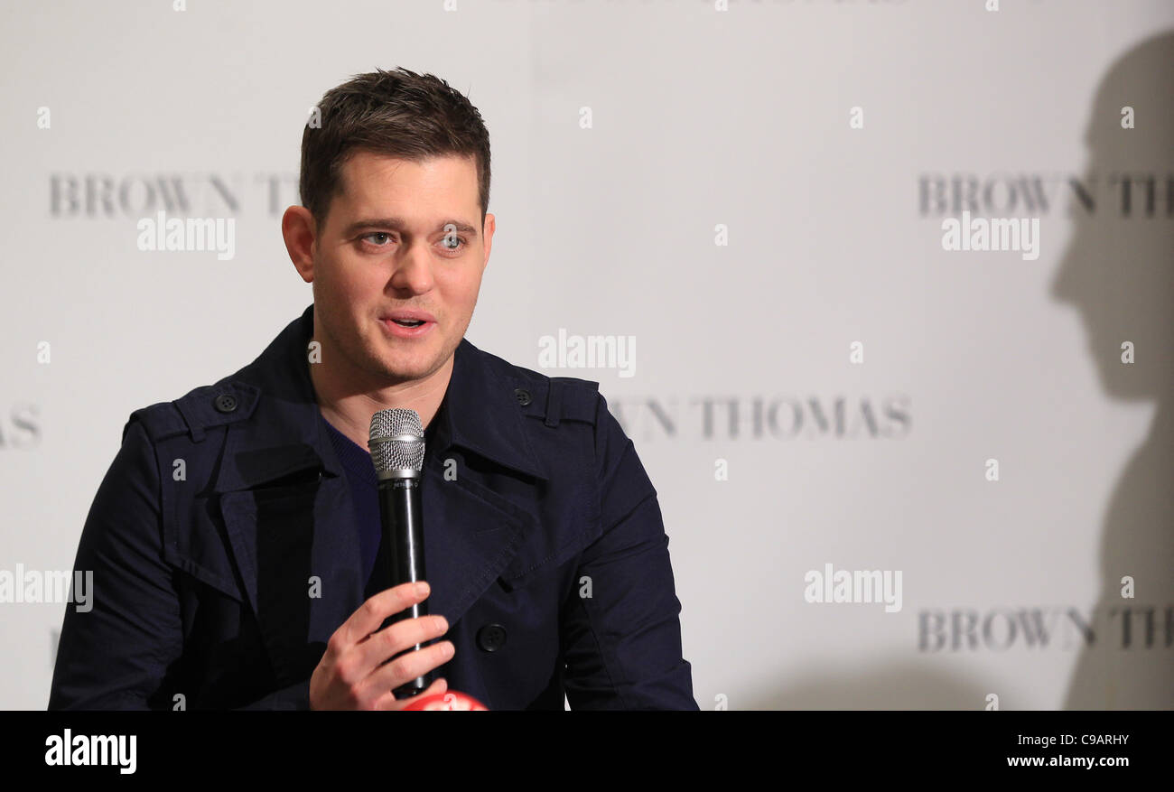 Multi-platinum Canadian singer Michael Buble in Dublin, Ireland Stock ...