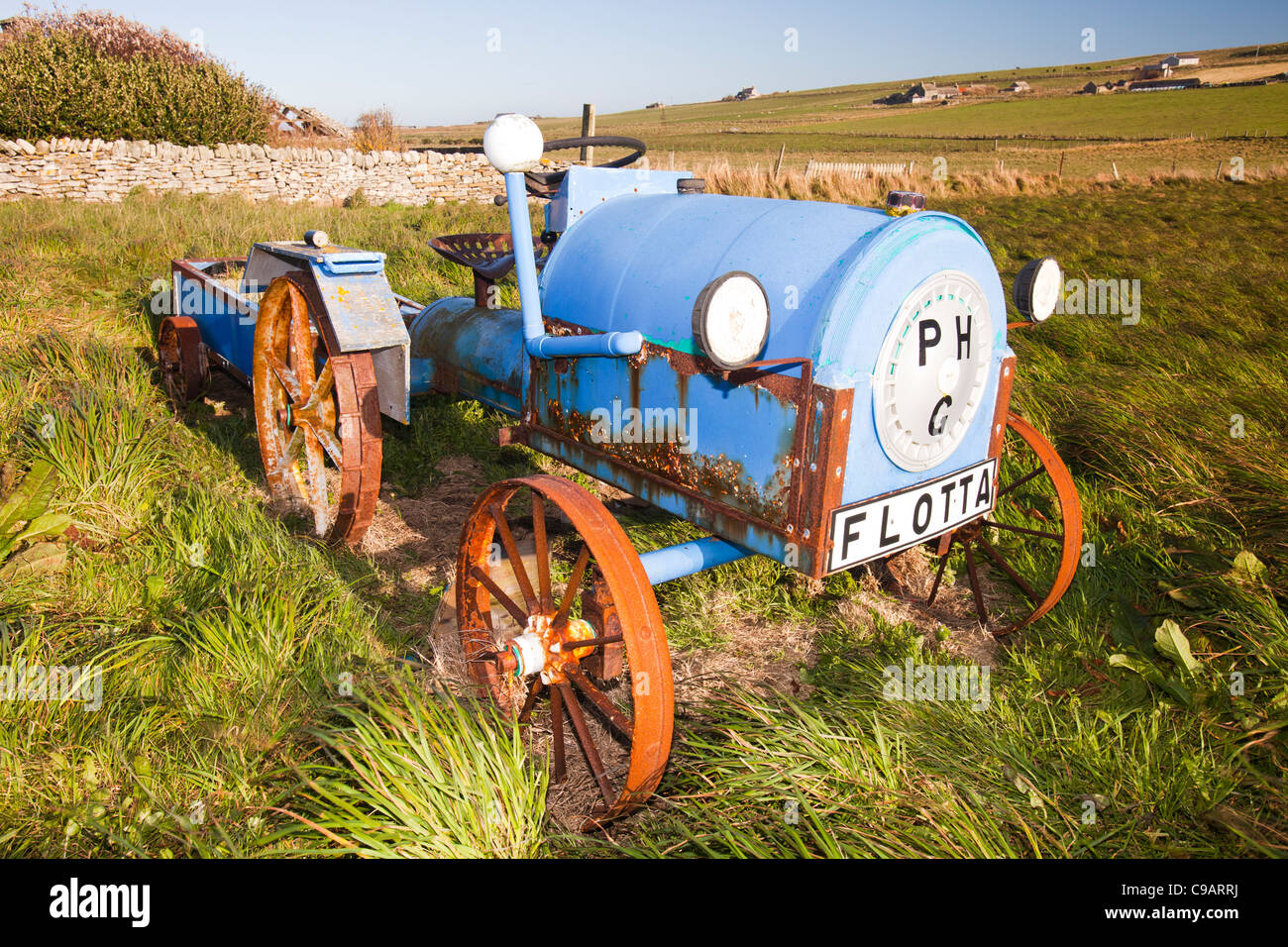 Orkney mainland flotta island tractor hi-res stock photography and ...