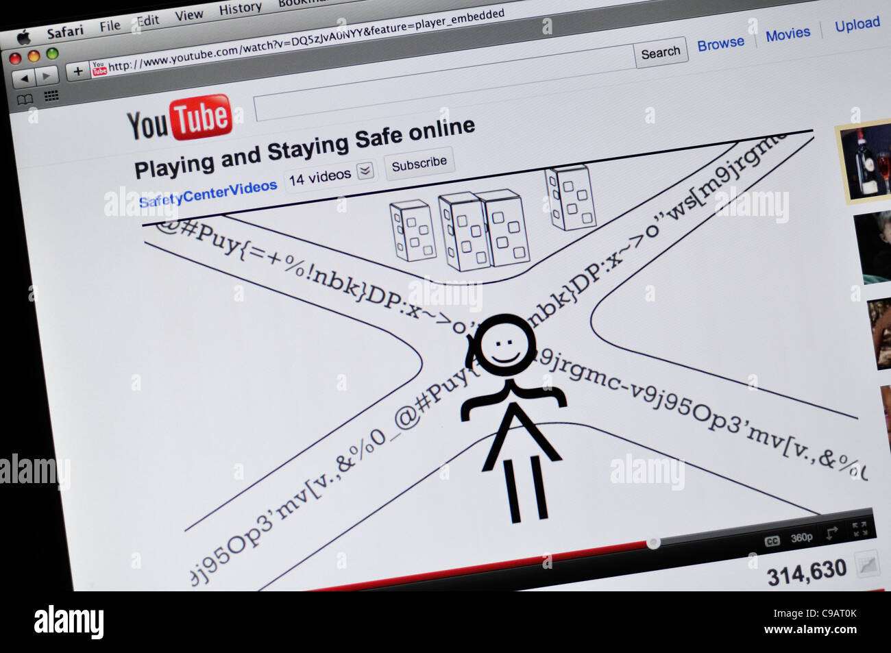 Youtube screen shot hi-res stock photography and images - Alamy