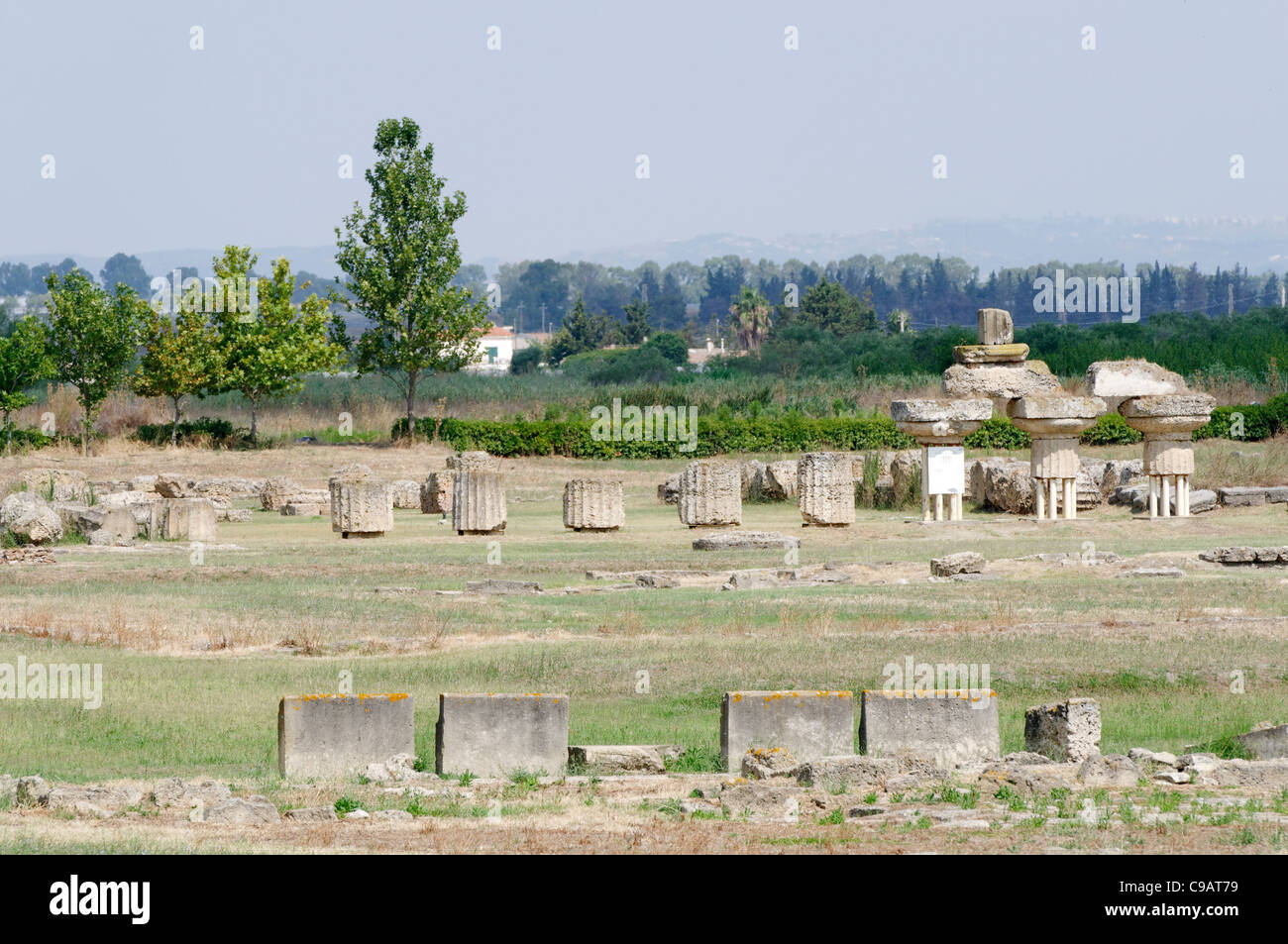 Metapontum on the ionic coast of basilicata in southern italy hi-res ...