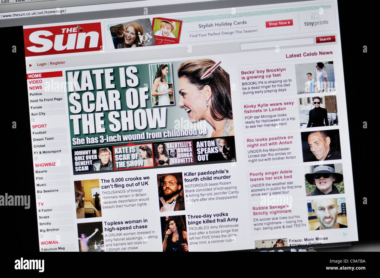 The Sun news website Stock Photo - Alamy