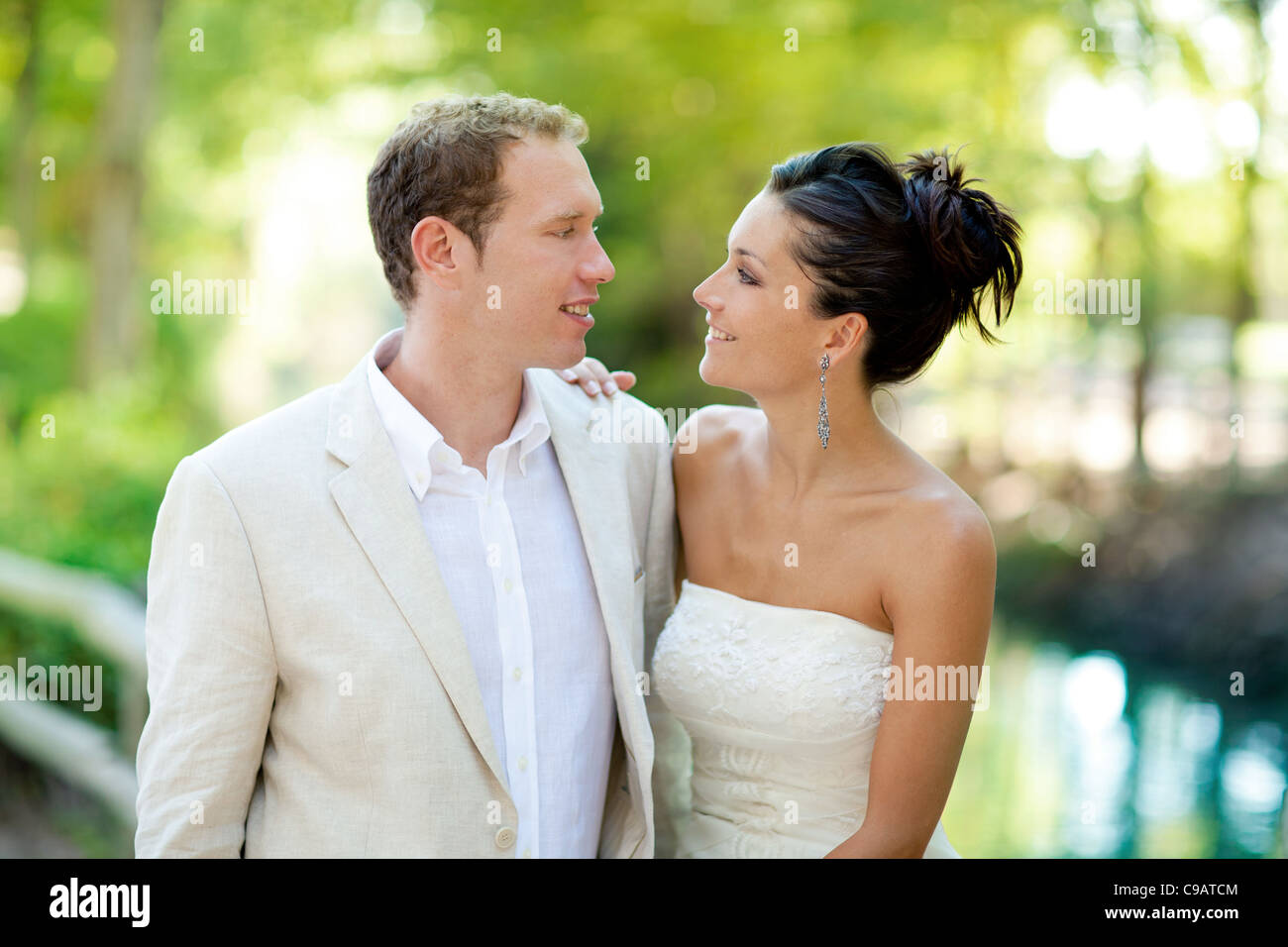 Beautiful Wedding Husband Wife Lovers High Resolution Stock Photography ...