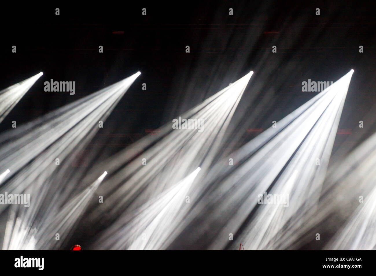 Scene light on black background Stock Photo - Alamy