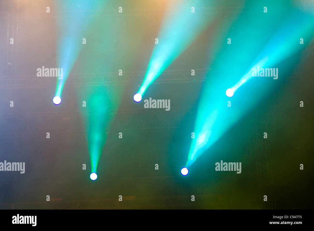 Scene light on black background Stock Photo - Alamy