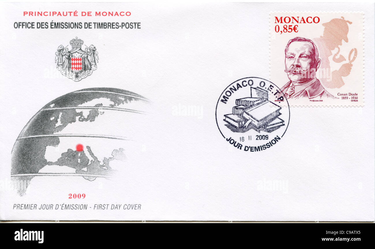Monaco postage stamp Stock Photo - Alamy