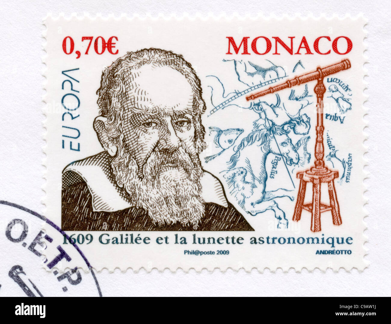 Monaco postage stamp Stock Photo - Alamy