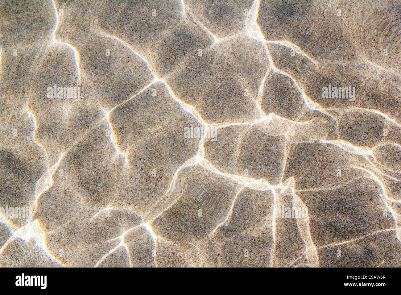 beach sand bottom ripple of water waves reflection texture Stock Photo ...