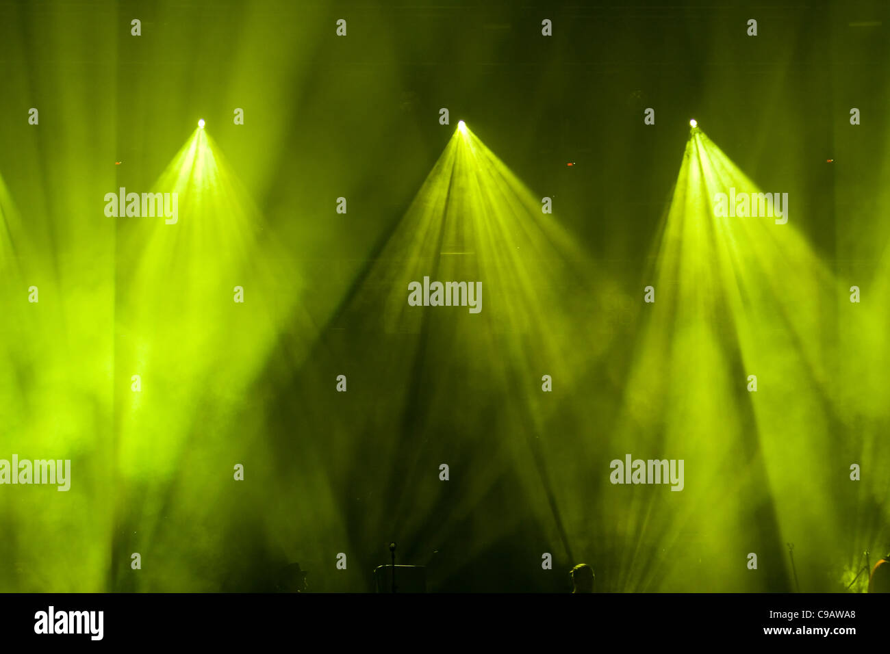 Scene light on black background Stock Photo - Alamy