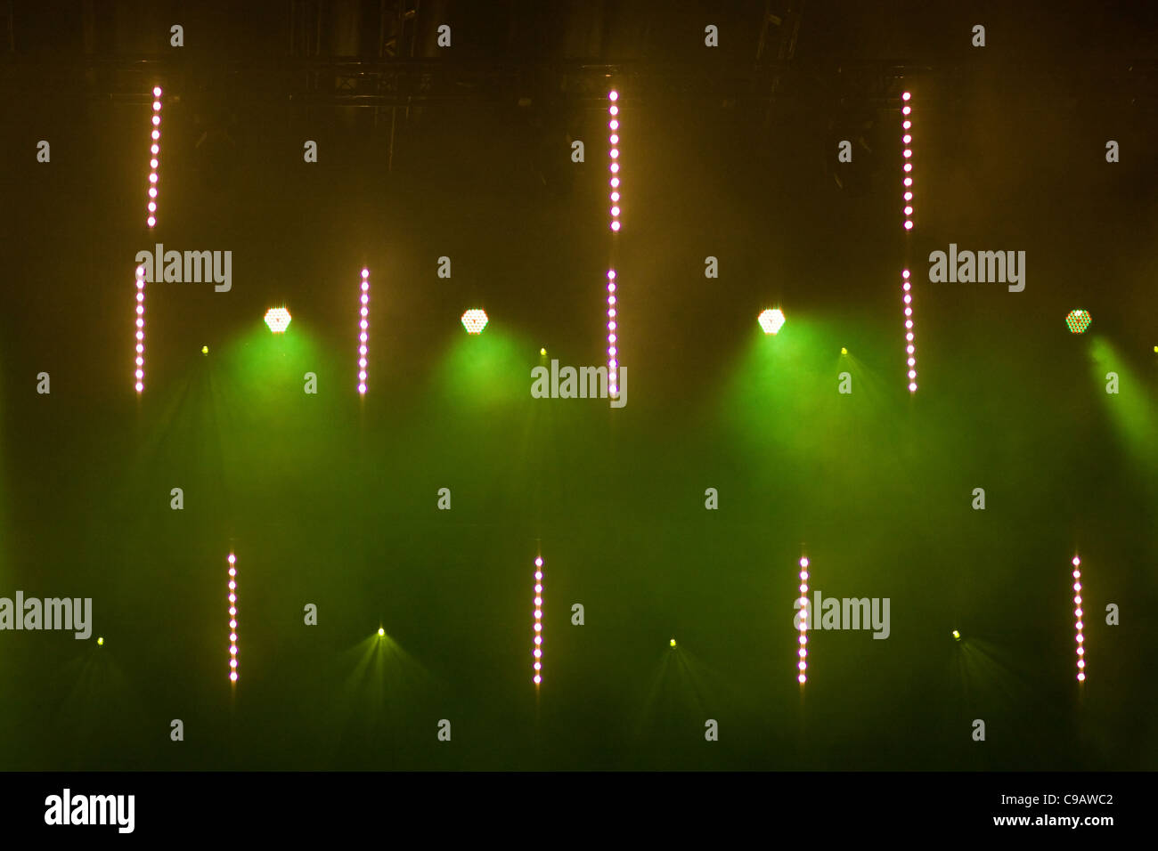 Scene light on black background Stock Photo - Alamy