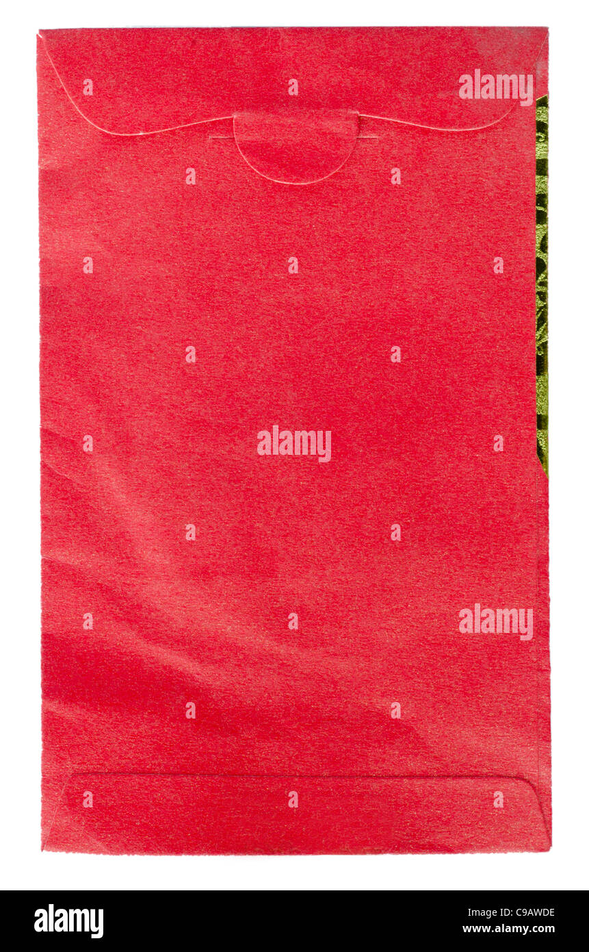 chinese element new year red paper envelope packet Stock Photo - Alamy