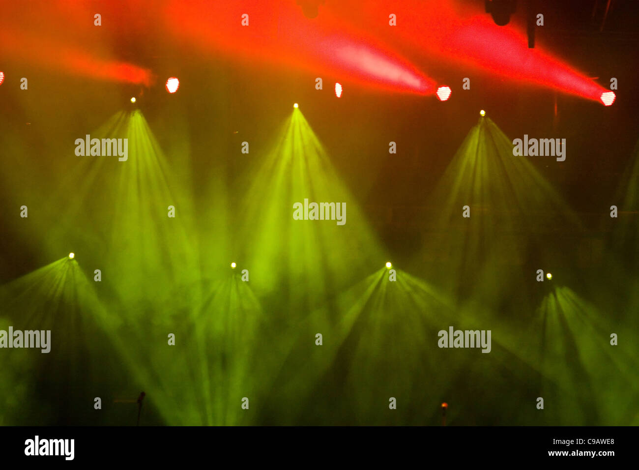 Scene light on black background Stock Photo - Alamy