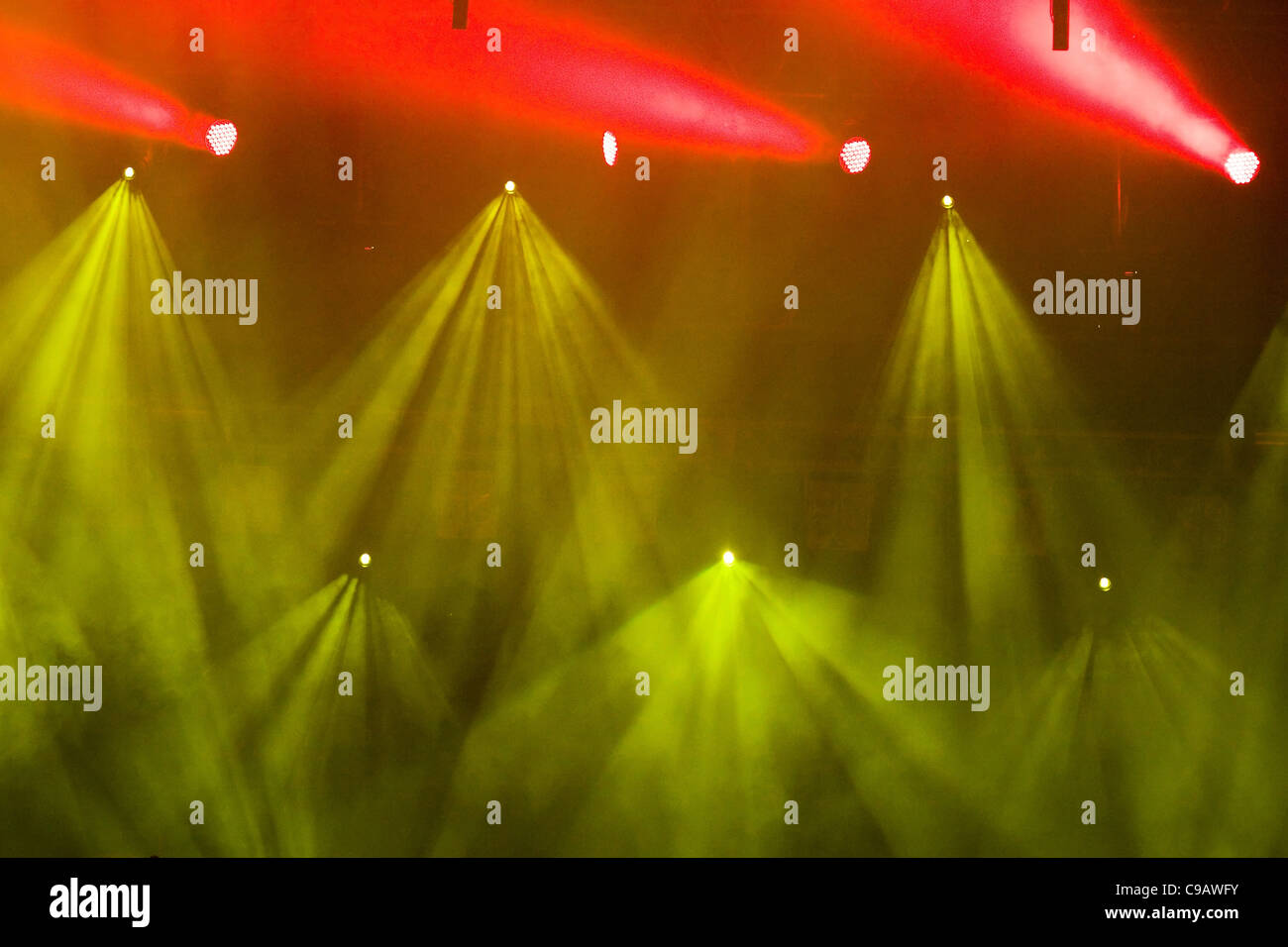 Scene light on black background Stock Photo - Alamy