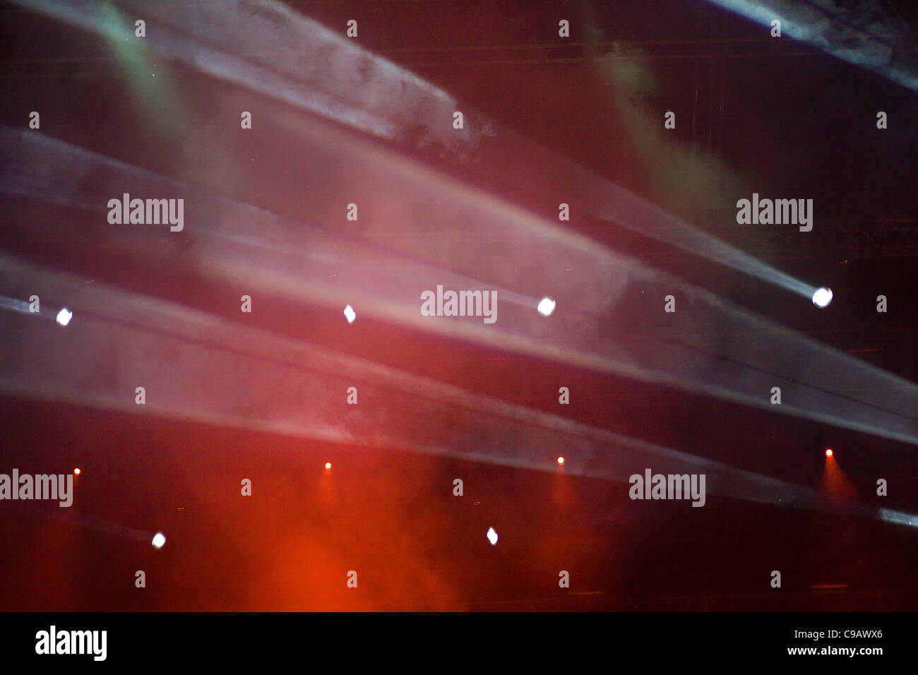 Scene light on black background Stock Photo - Alamy