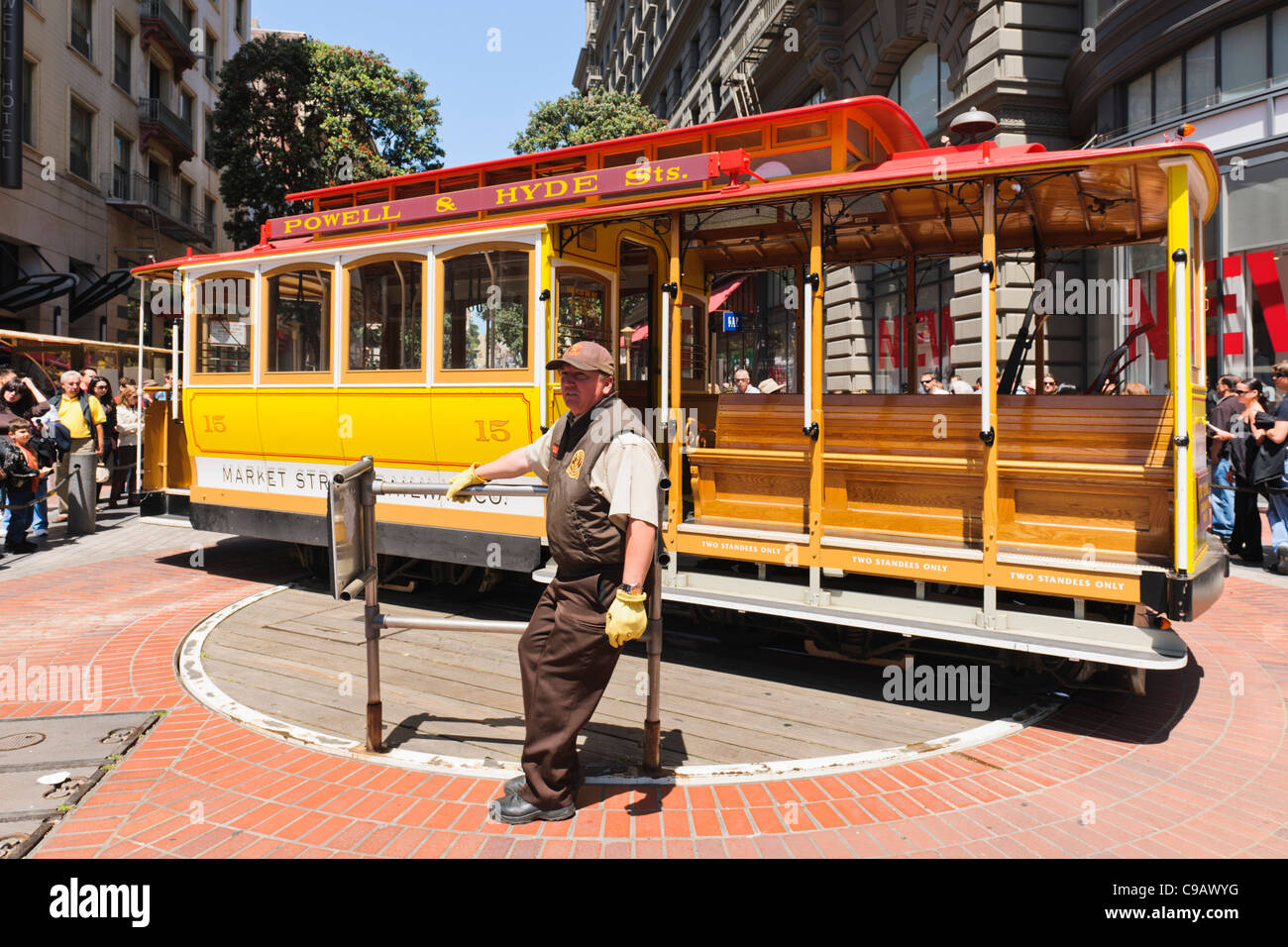 Cable Car turntable, San Francisco Stock Photo - Alamy