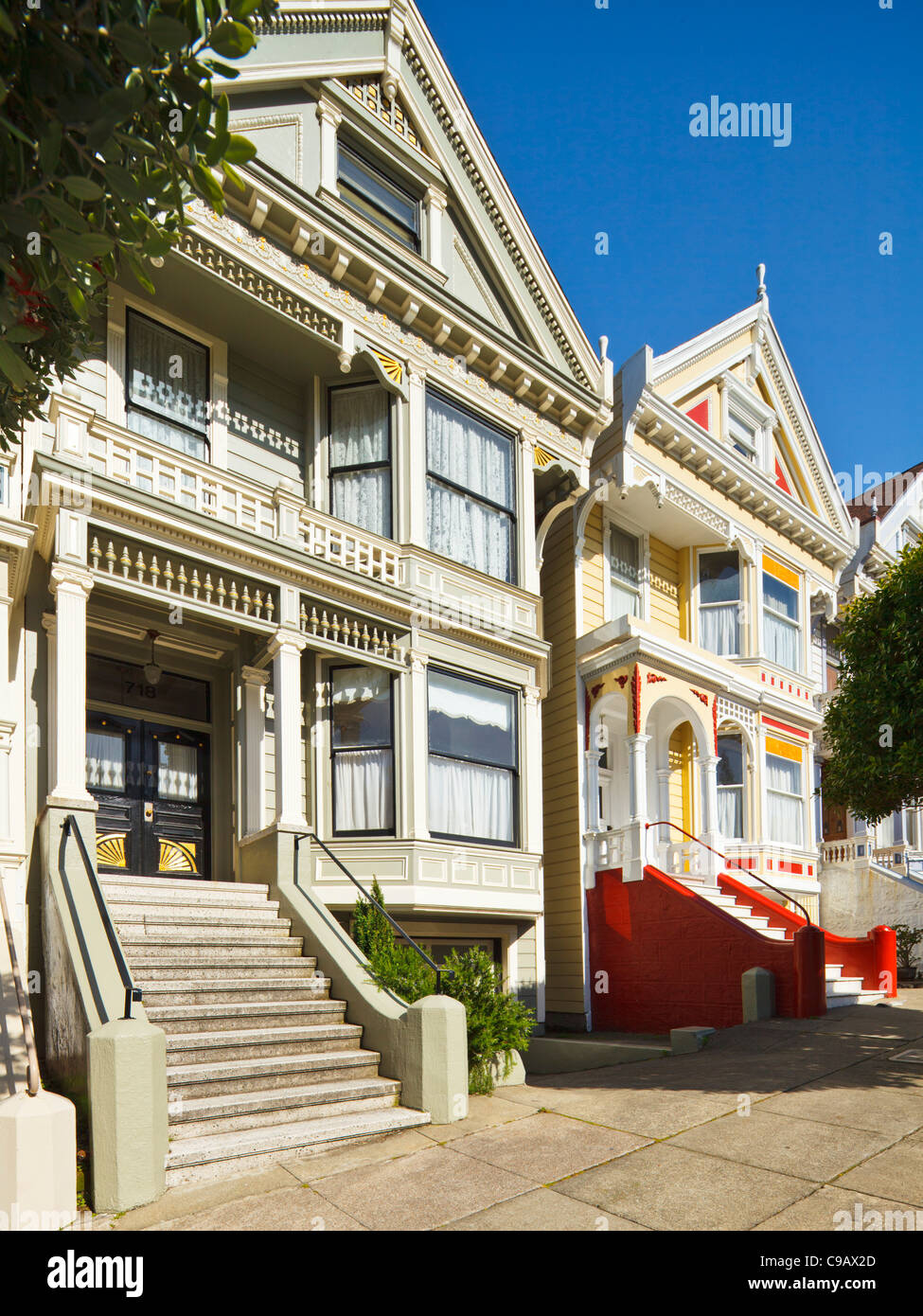 Painted Ladies, San Francisco Stock Photo - Alamy