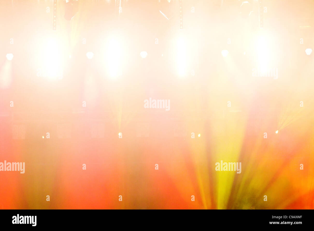 Scene light on black background Stock Photo - Alamy