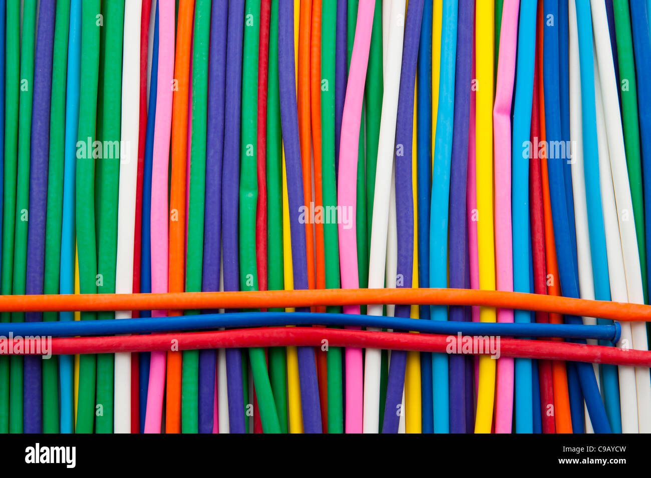 Multicolor balloon tube Stock Photo - Alamy