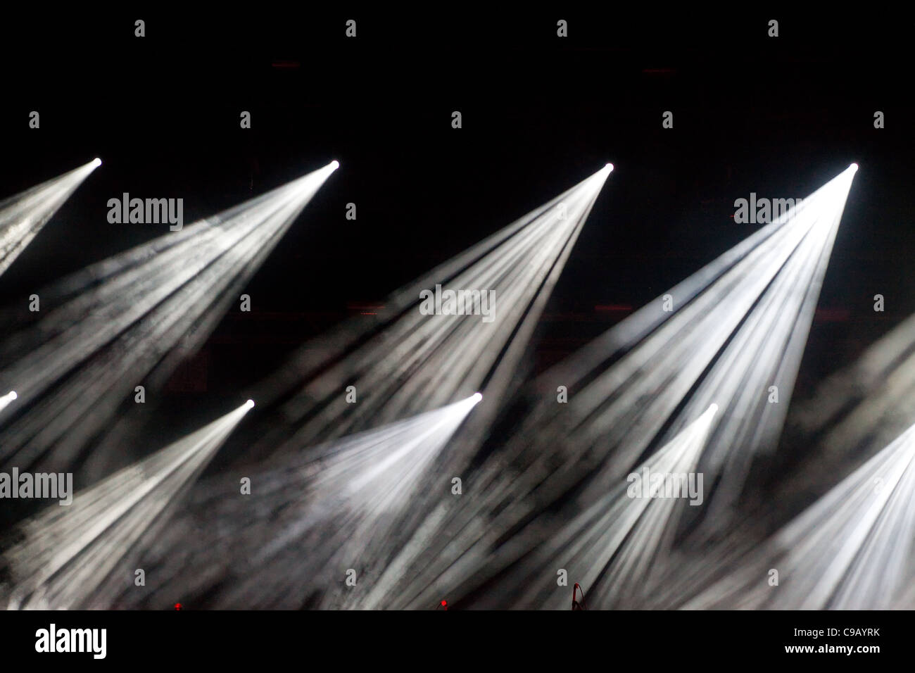 Scene light on black background Stock Photo - Alamy