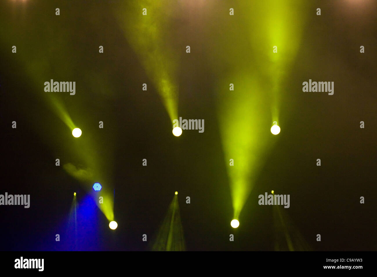 Scene light on black background Stock Photo - Alamy