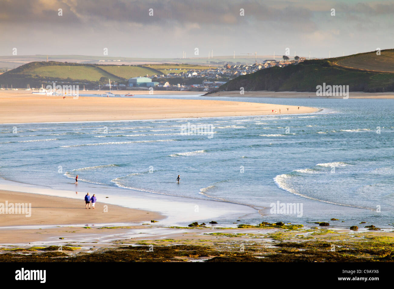 Padstow from Trebetherick Point; Cornwall; UK Stock Photo - Alamy
