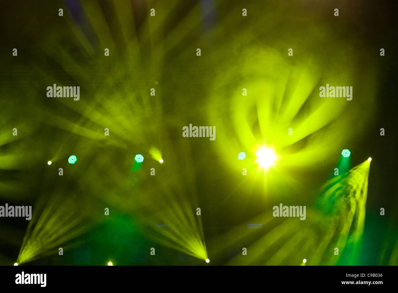 Scene light on black background Stock Photo - Alamy