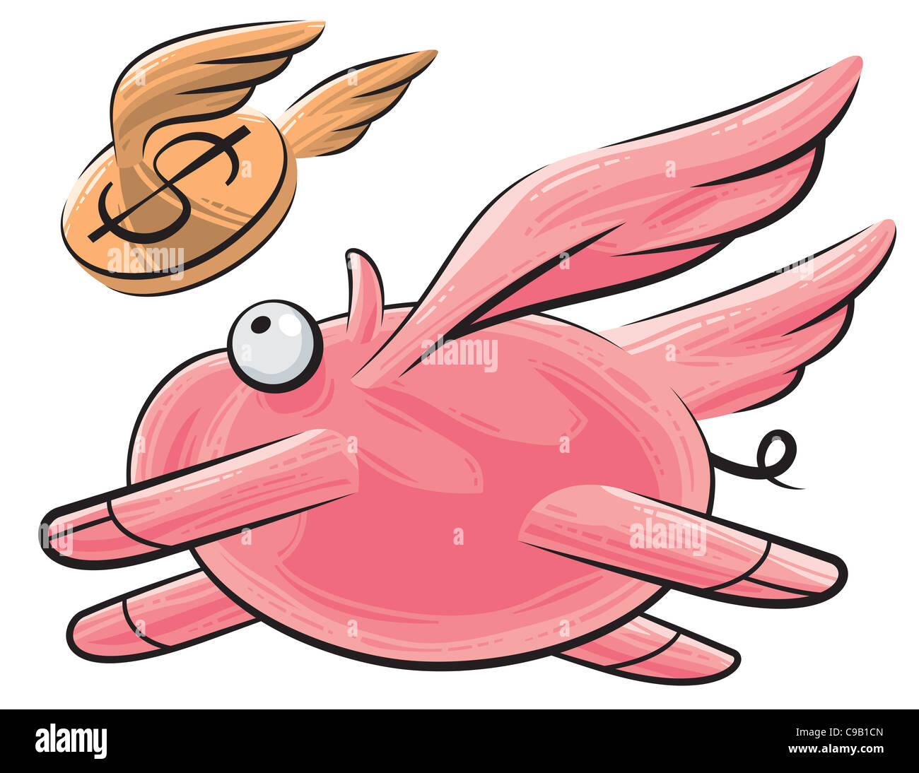 Pig with wings hi-res stock photography and images - Alamy