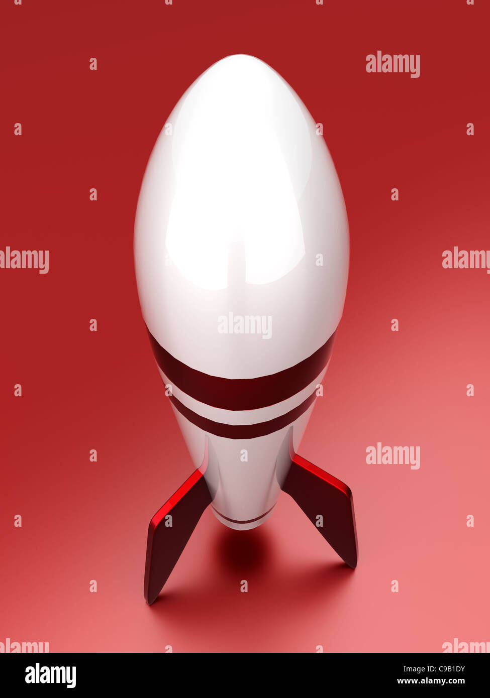 A cartoon rocket Stock Photo - Alamy
