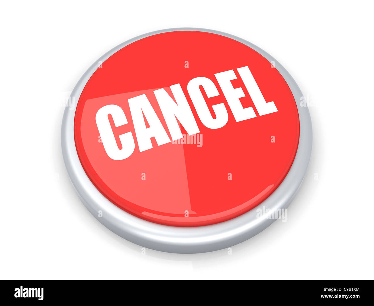 Machine emergency stop button Cut Out Stock Images & Pictures - Alamy