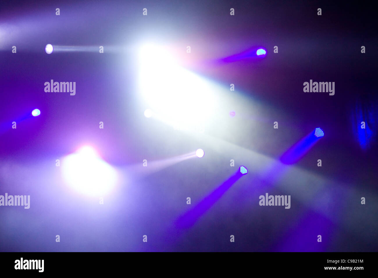 Scene light on black background Stock Photo - Alamy