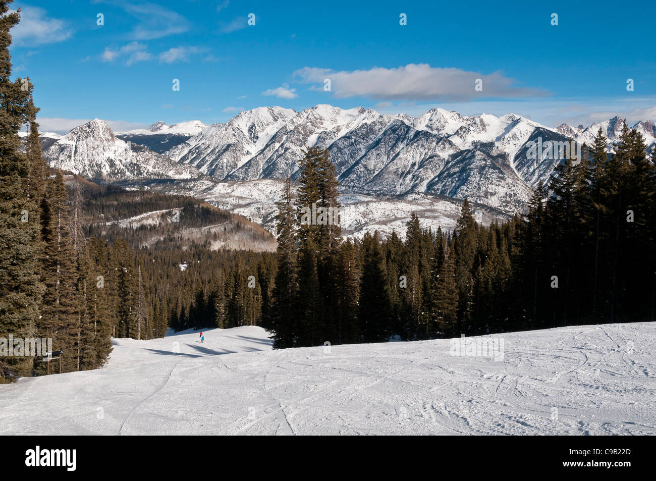 Needle Range of the San Juan Mountains from Durango Mountain Resort ...
