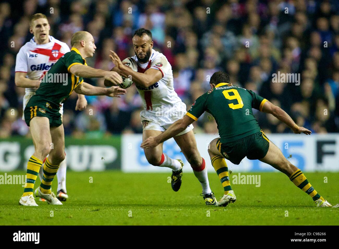 19.11.2011 Leeds, England. England Rugby League forward Jamie Jones ...