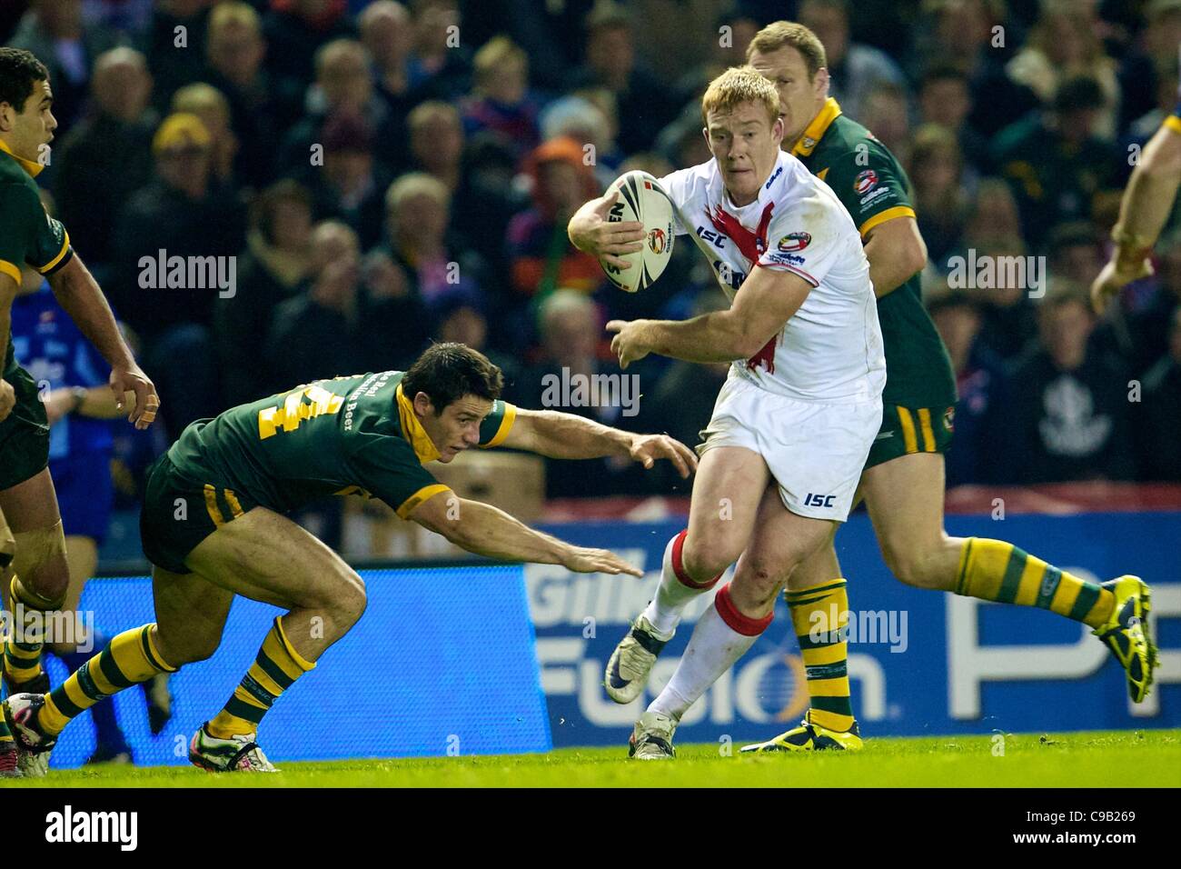 19.11.2011 Leeds, England. England Rugby League back Jack Reed in ...
