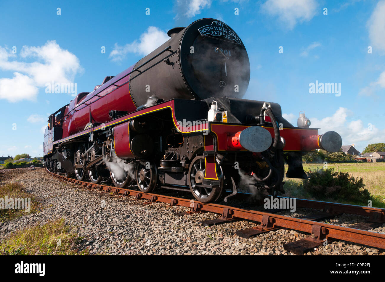 Princess Elizabeth on the triangle Valley Anglesey North Wales Uk Stock ...