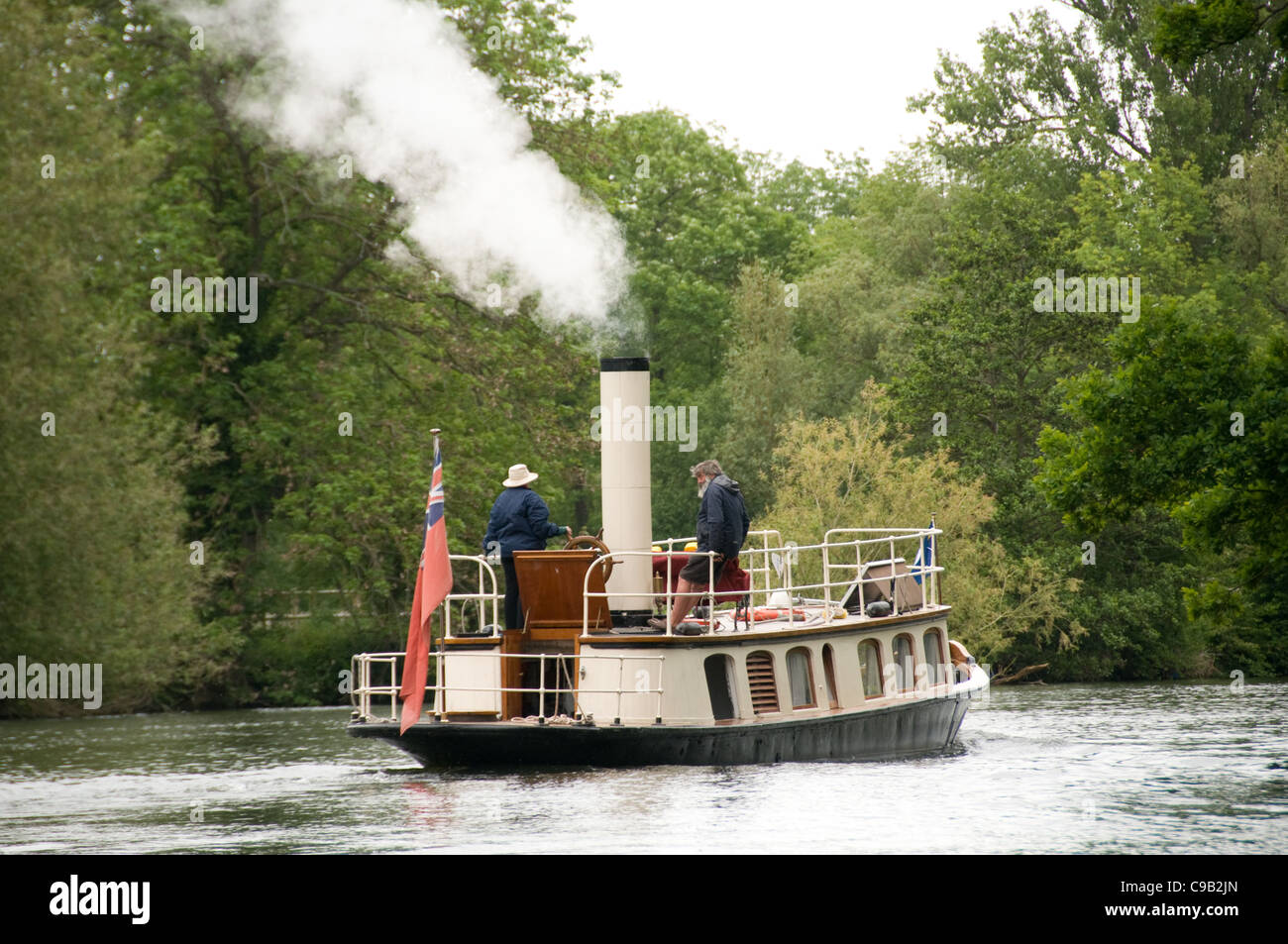 A steam powered boat on the River Thames Stock Photo - Alamy