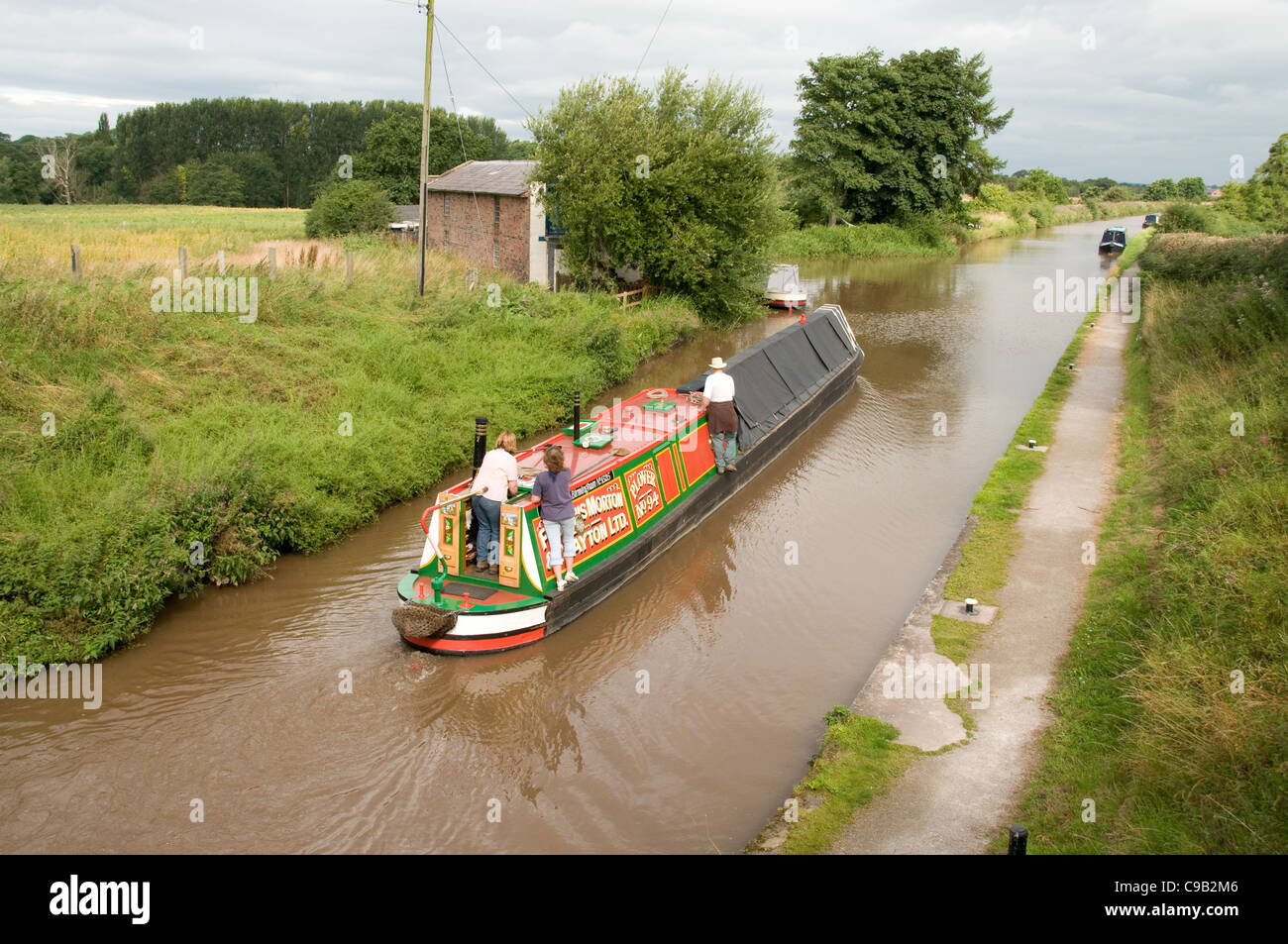Historic working narrowboat Plover on the Shropshire Union Canal Stock ...