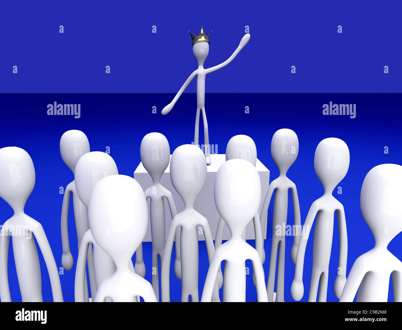 People praising the King Stock Photo - Alamy