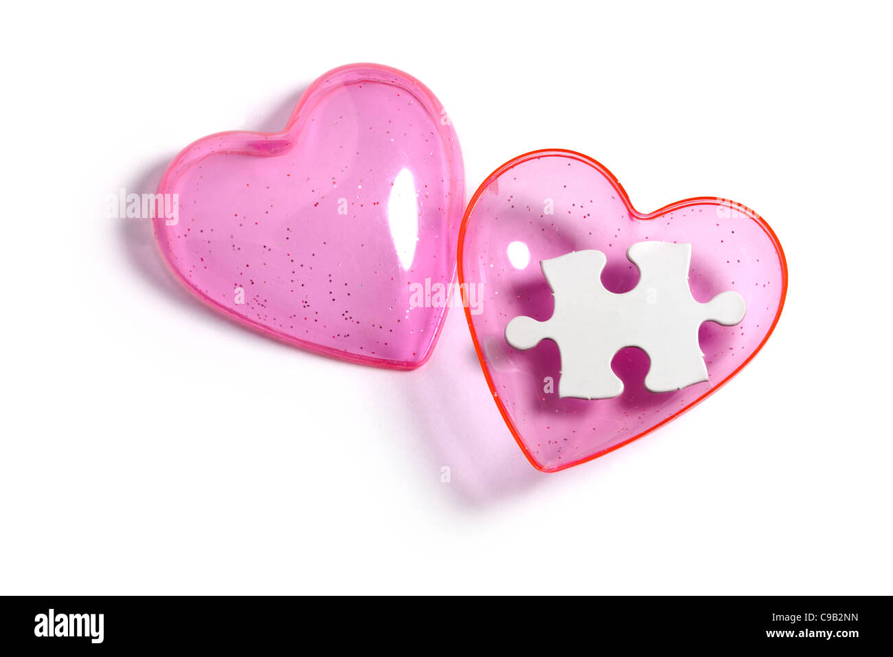 Heart Puzzle Cut Out Stock Images & Pictures - Alamy