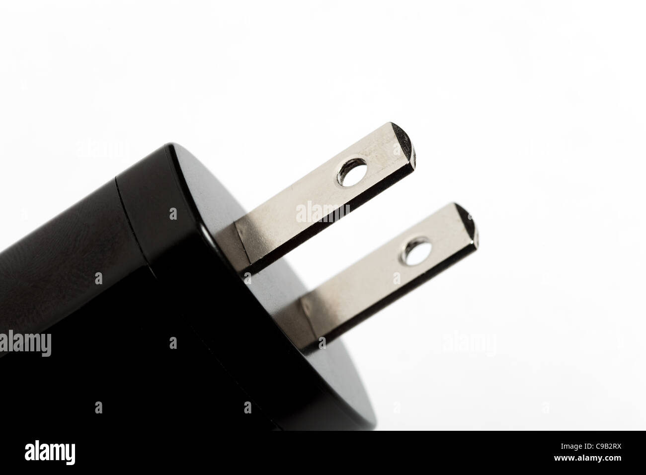 black Electric Plug close up Stock Photo - Alamy