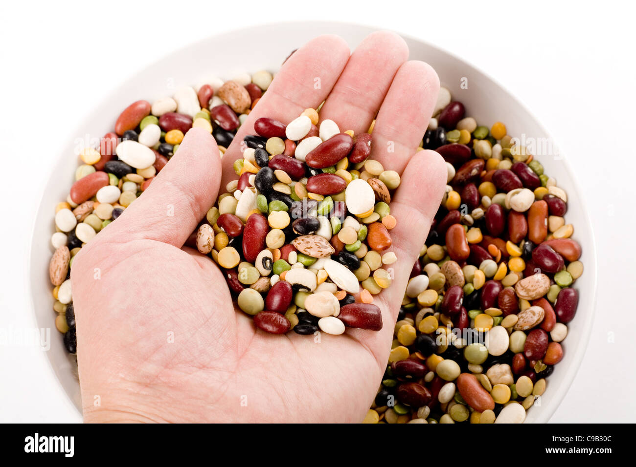 Mixed beans for background Stock Photo - Alamy