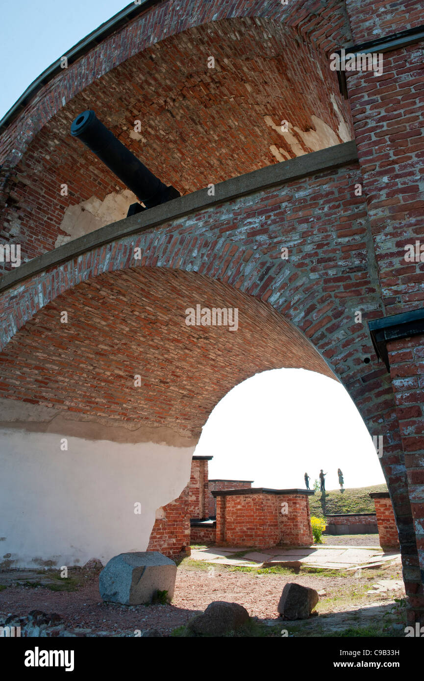 Ruins of old Russian Bomarsund fortress on Åland islands in Finland ...