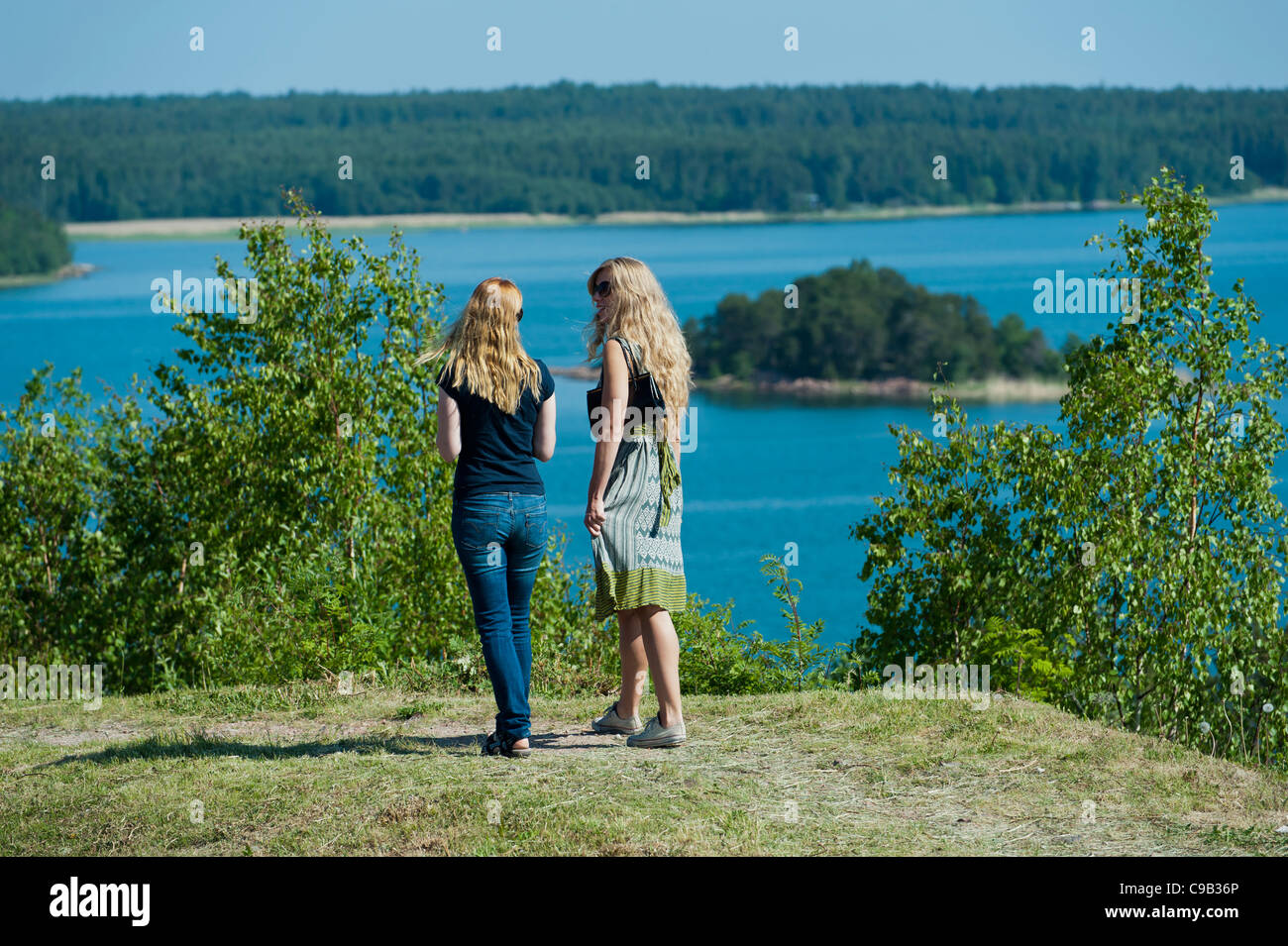 The view from Bomarsund Fortress SUND Åland island Finland Stock Photo ...